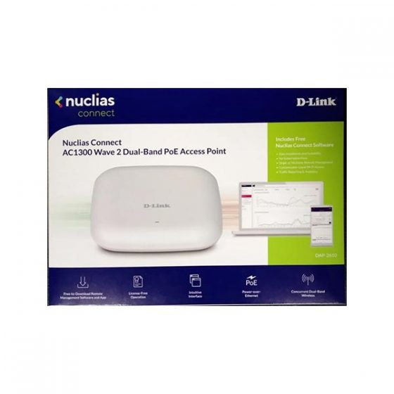 D-Link DAP-2610 Nuclias Connect AC1300 Wave 2 Dual-Band PoE Access ...